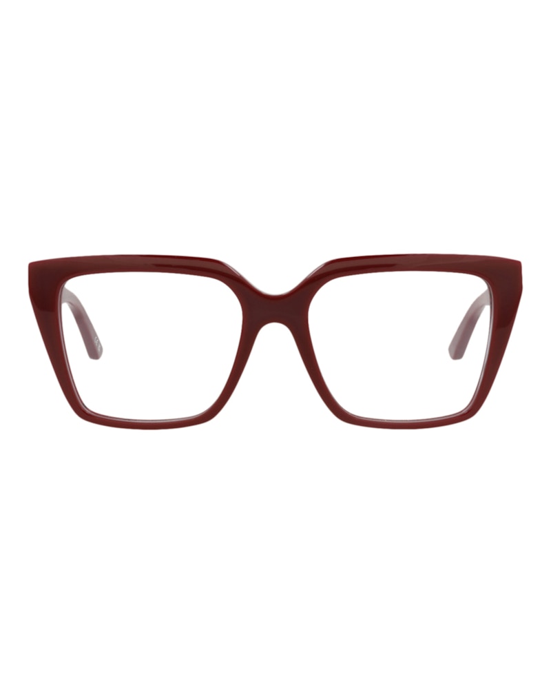 Balenciaga Square-Frame Acetate Optical Frames Burgundy Burgundy ...