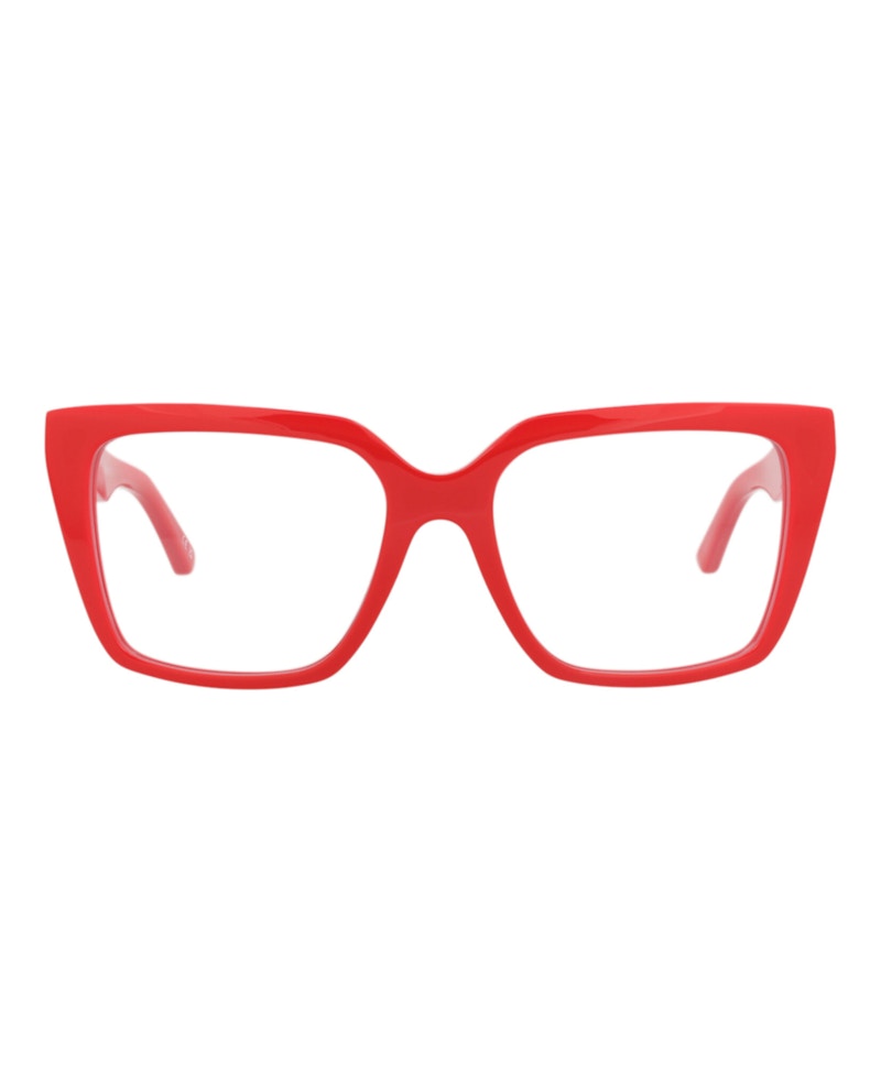 Balenciaga Square-Frame Acetate Optical Frames Red Red Transparent ...