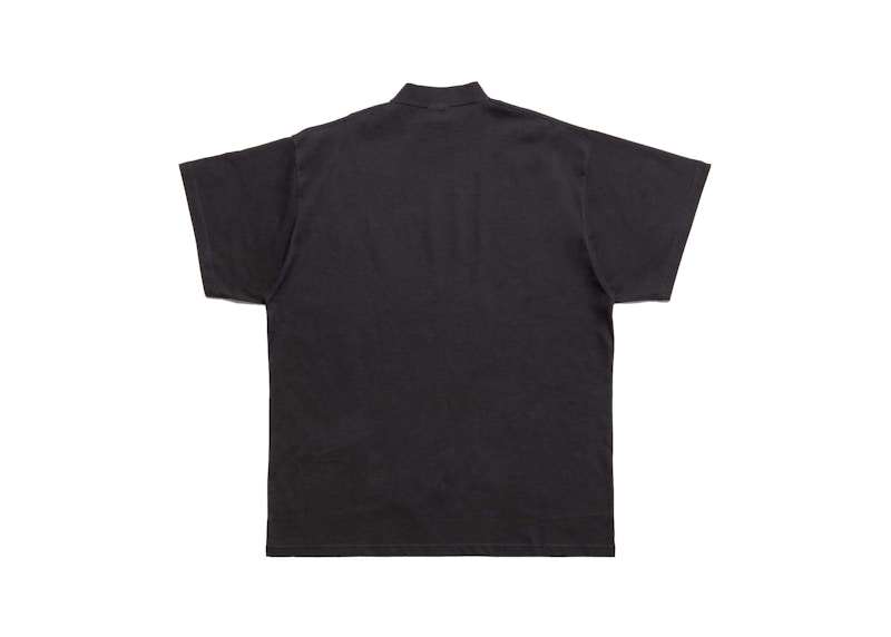 Balenciaga Sticky Note T-Shirt Oversized In Faded Black Men's - FW23 - US