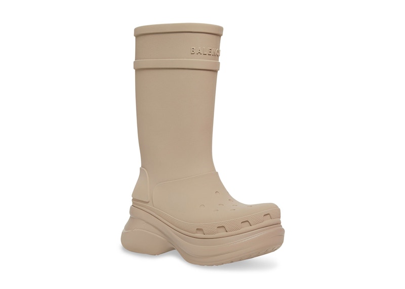 Balenciaga x Crocs Boot Beige Rubber (Women's) - 677388W1S8E2500 - US