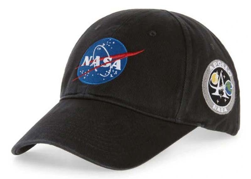 Balenciaga x NASA Baseball Cap Black Men's - US