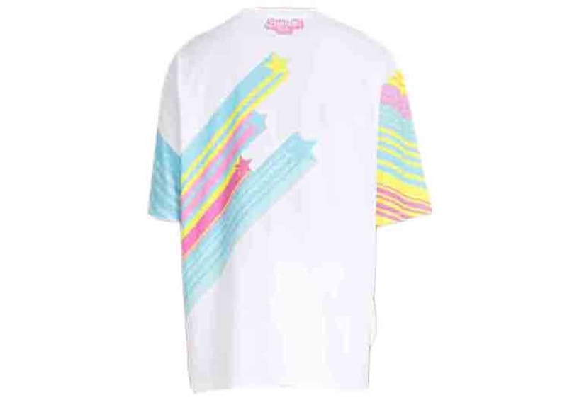 Balmain x Barbie - Oversized Cotton T-shirt Multicolor with Pink ...