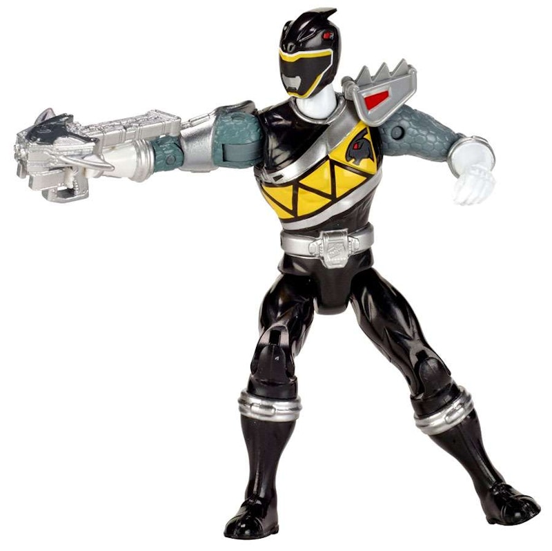 Bandai America Power Rangers Dino Super Charge Dino Steel Black Ranger ...