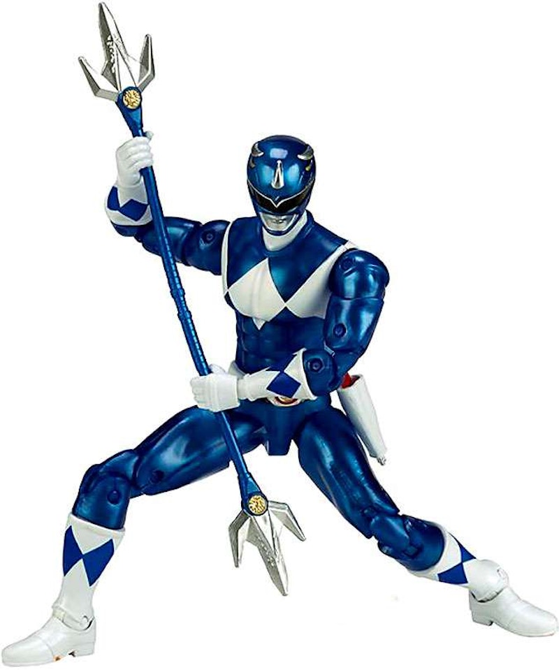 Bandai America Power Rangers Legacy Blue Ranger Metallic, MMPR Action ...