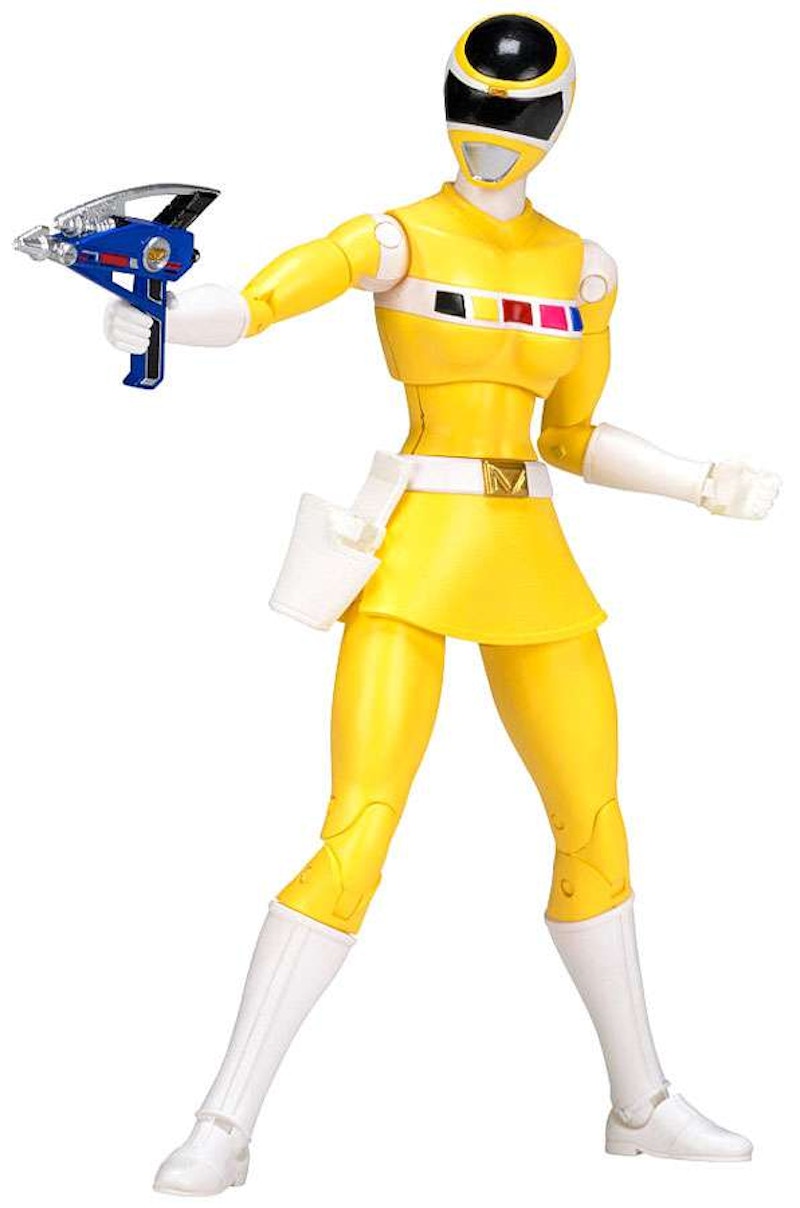 Bandai America Power Rangers Legacy Build A Megazord Yellow Ranger PRIS ...
