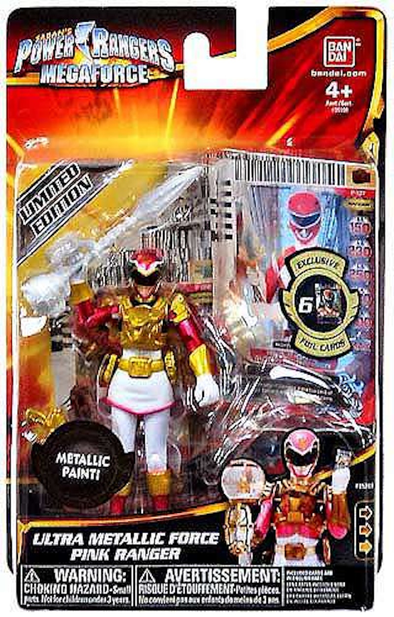 Bandai America Power Rangers Megaforce Ultra Metallic Force Pink Ranger ...