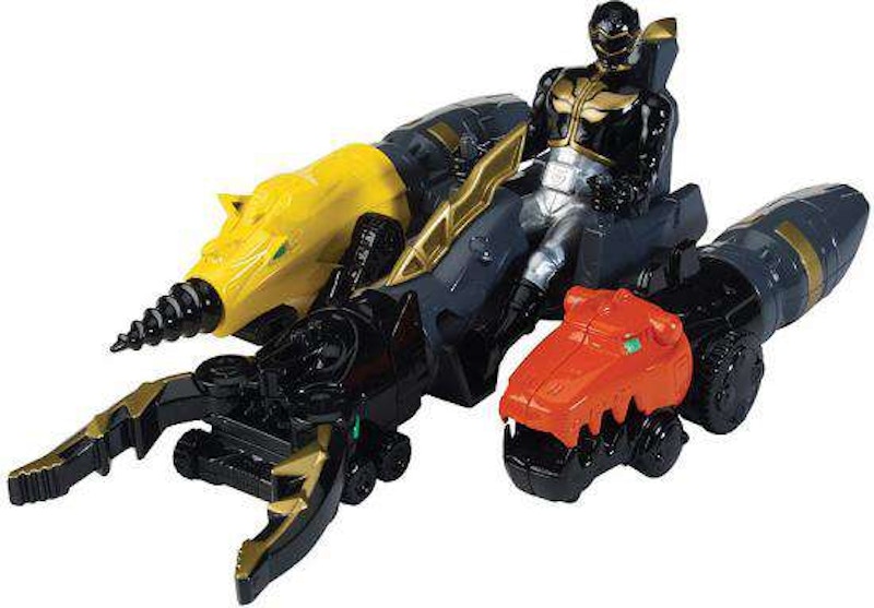 Bandai America Power Rangers Zord Builder Land Brothers Zord and Black ...