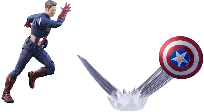 Bandai Japan Marvel S.H. Figuarts Captain America Cap Vs Cap Edition ...