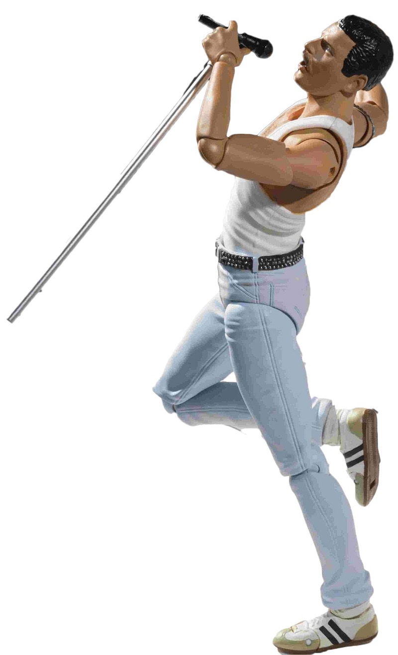 Bandai Japan Music S.H. Figuarts Freddie Mercury Live Aid Variant ...