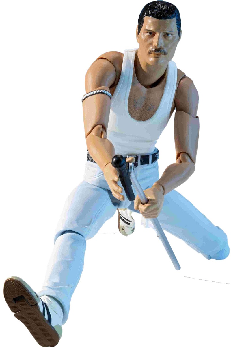 Bandai Japan Music S.H. Figuarts Freddie Mercury Live Aid Variant ...