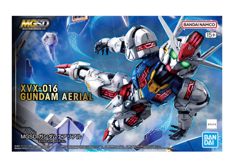 Bandai Namco Gundam 1/100 MGSD XVX-016 Gundam Aerial Model Kit Figure ...