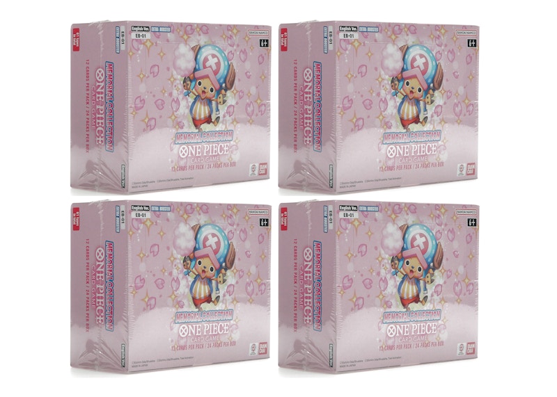 Bandai One Piece Memorial Collection Booster Box 4x Lot - US