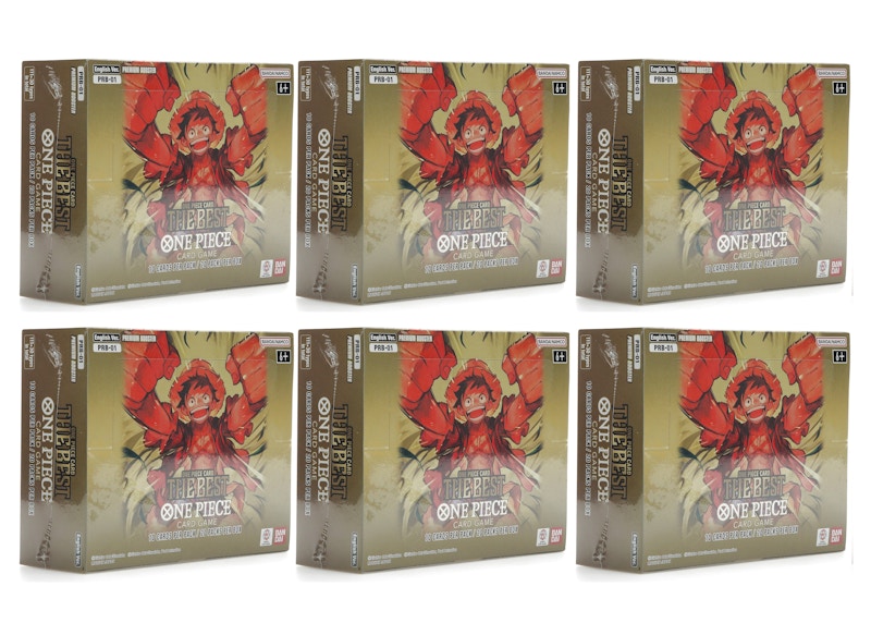 Bandai One Piece The Best Premium Booster Box PRB-01 6x Lot - US