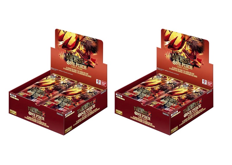 Bandai One Piece The Best Vol. 2 (PRB-02) Booster Box 2x Lot - US
