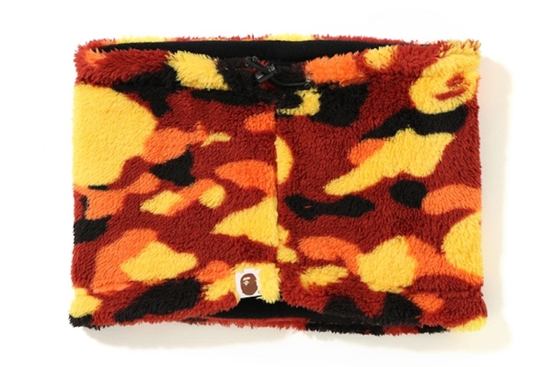 BAPE 1st Camo Boa Neckwarmer Orange - FW18 - US