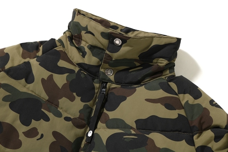 BAPE 1st Camo Down Jacket (FW18) Green Men's - FW18 - US