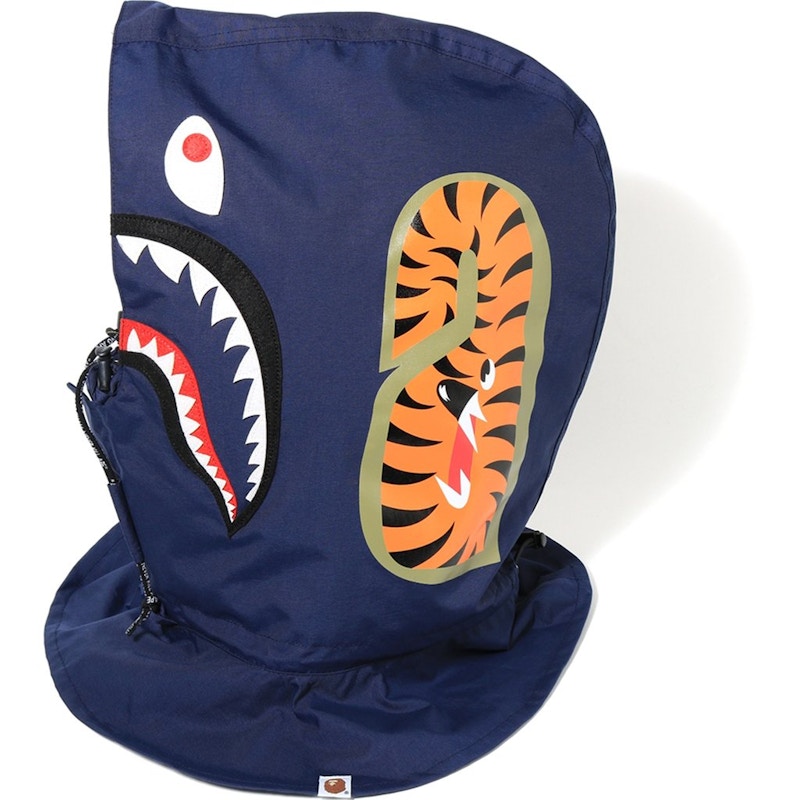 BAPE 1st Camo Shark Hoodie Mask Yellow/Navy Men's - SS19 - US