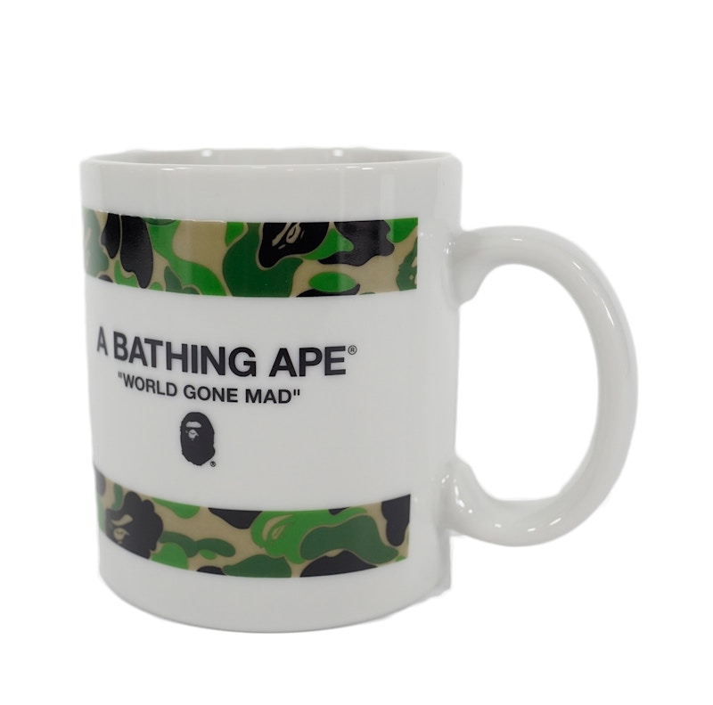 BAPE ABC Camo Ceramic Mug Green - GB