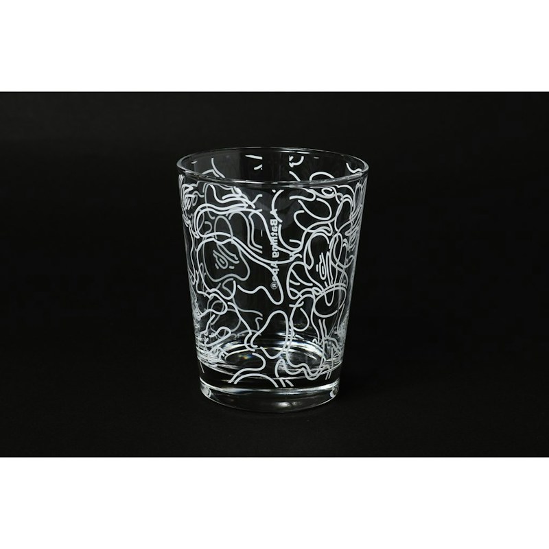 BAPE ABC Neon Glass Cups Clear - FW18