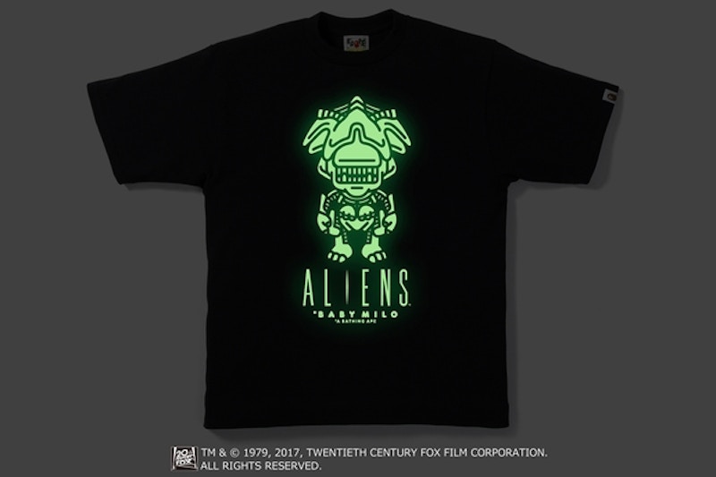 BAPE Alienaliens Alien Queen Tee Black Men's - US