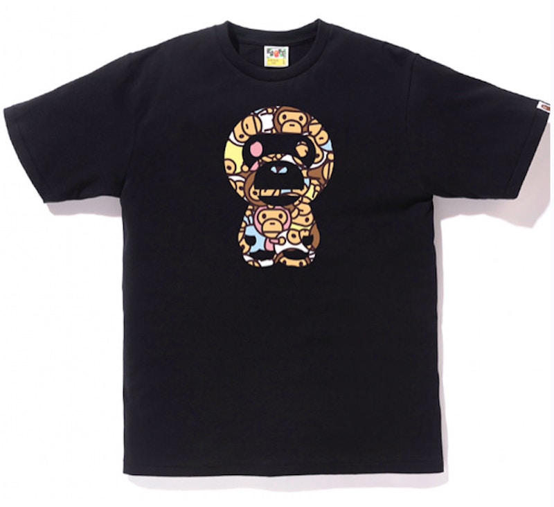 BAPE All Baby Milo Multi Big Baby Milo Tee Black - SS18 Men's - US