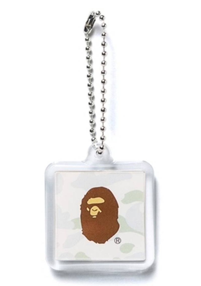BAPE Ape Head City Camo Keychain White - US