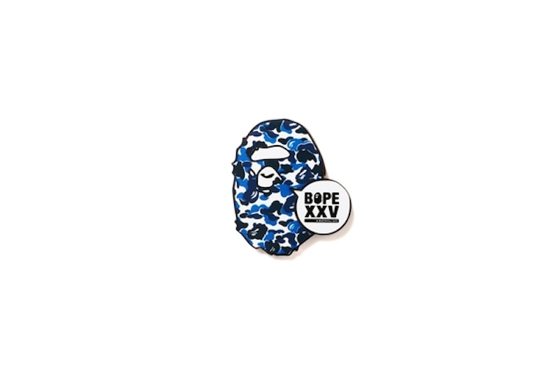 BAPE Bape.Com XXV Ape Head Pintrill Pins White - FW18 - US