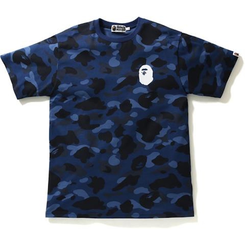 BAPE Color Camo Bape Tee Navy Men's - US