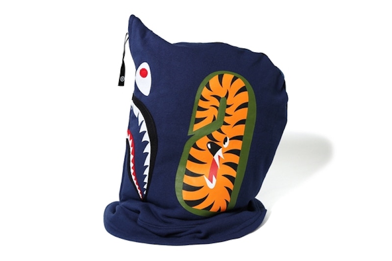 BAPE Color Camo Shark Face Mask Navy Men's - FW18 - US