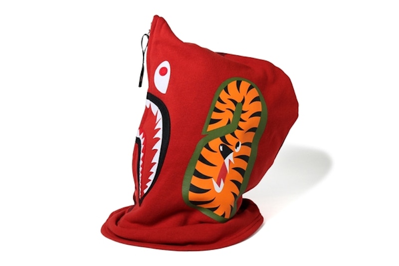 BAPE Color Camo Shark Face Mask Red Men's - FW18 - US