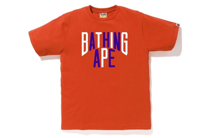 BAPE Colors NYC Logo Tee Orange - FW18 - KR