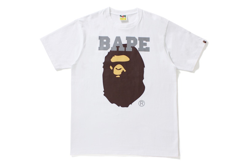 BAPE Face Over Tee White Men's - US