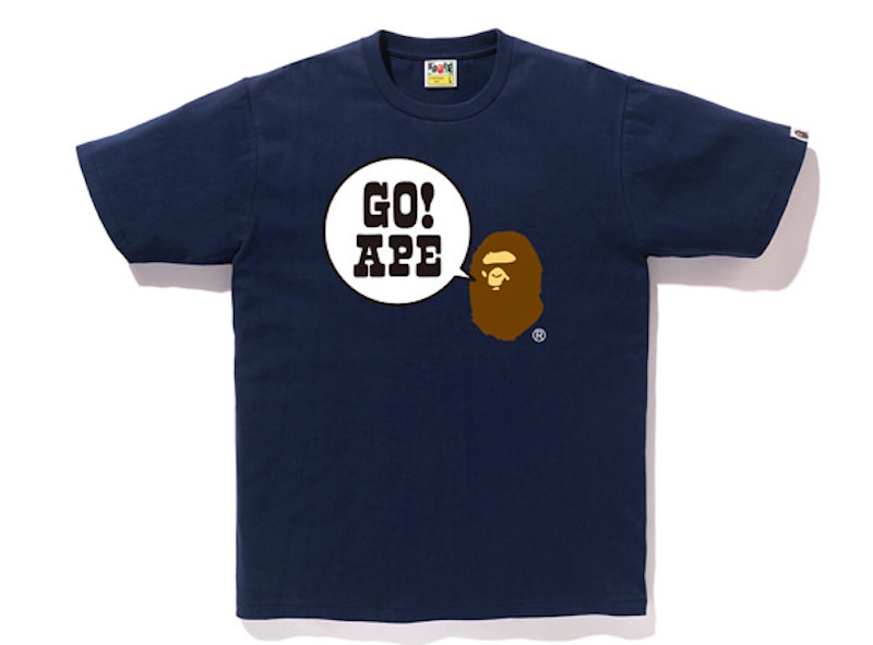 BAPE Go Ape Tee Navy Men's - SS18 - US