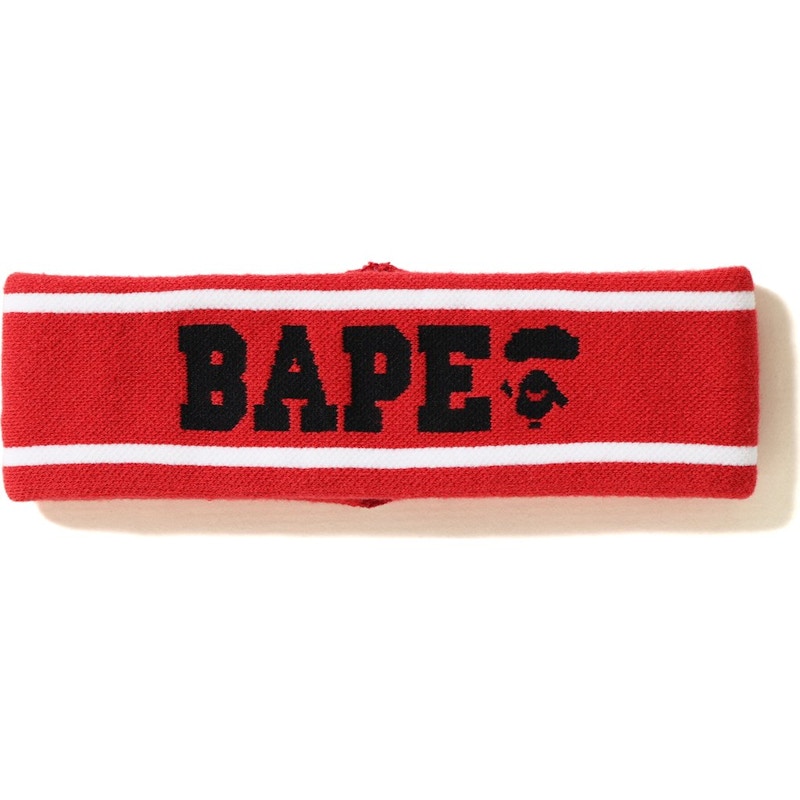 BAPE Logo Headband Red - SS18 - US