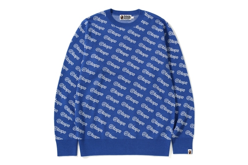BAPE Logo Knit Blue Men's - FW18 - US