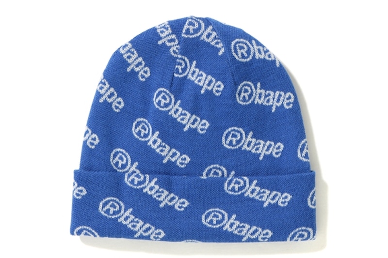 BAPE Logo Knit Cap Blue Men's - FW18 - US