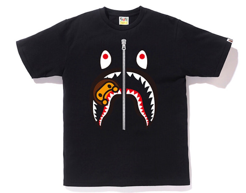 BAPE Milo Shark Face Tee Black Men's - SS18 - US