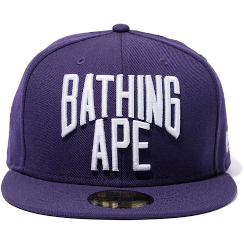 BAPE NYC Logo New Era Cap Cap Purple Men's - US
