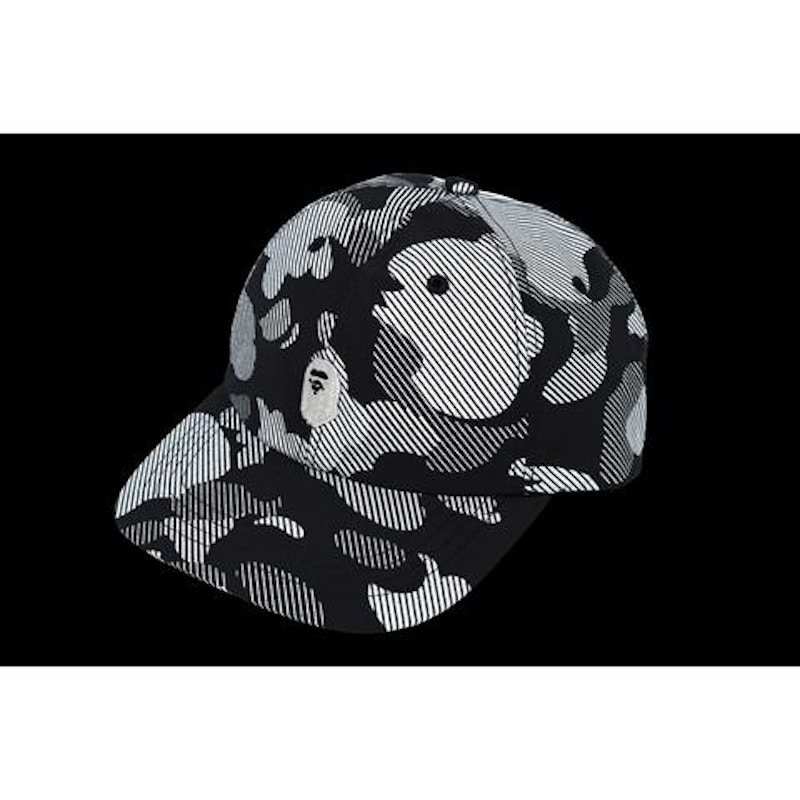 BAPE Reflection Camo Cap Cap Black Men's - US