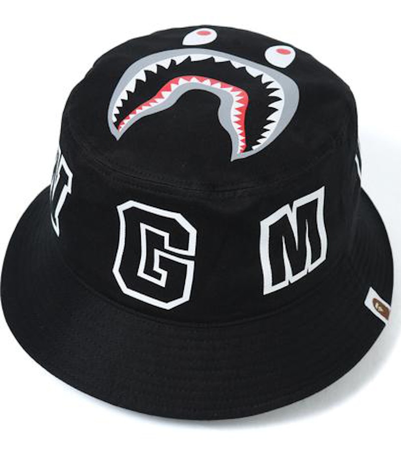 BAPE Shark Bucket Hat Black Men's - US