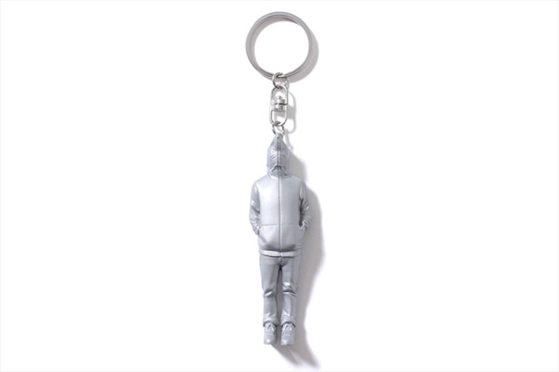BAPE Shark Figure Key Holder Silver - US