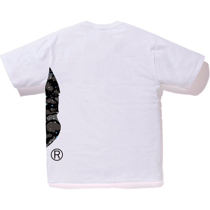 BAPE Space Camo Side Big Ape Head Tee White Men's - SS19 - US