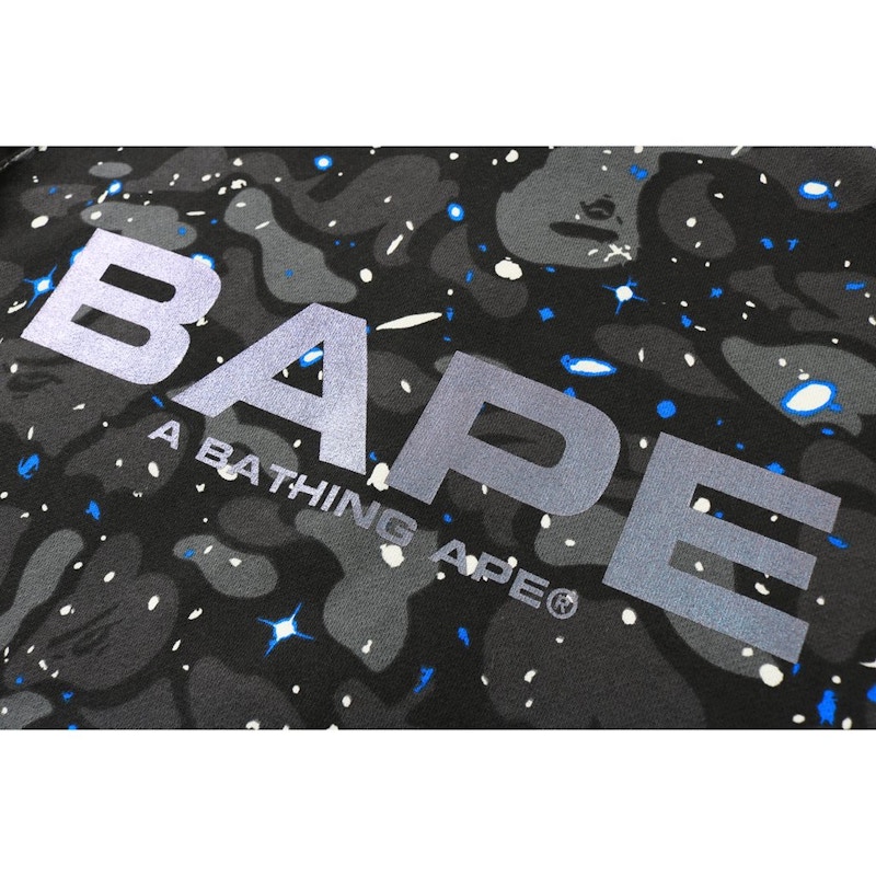 BAPE Space Camo Wide Crewneck Black Men's - SS19 - US