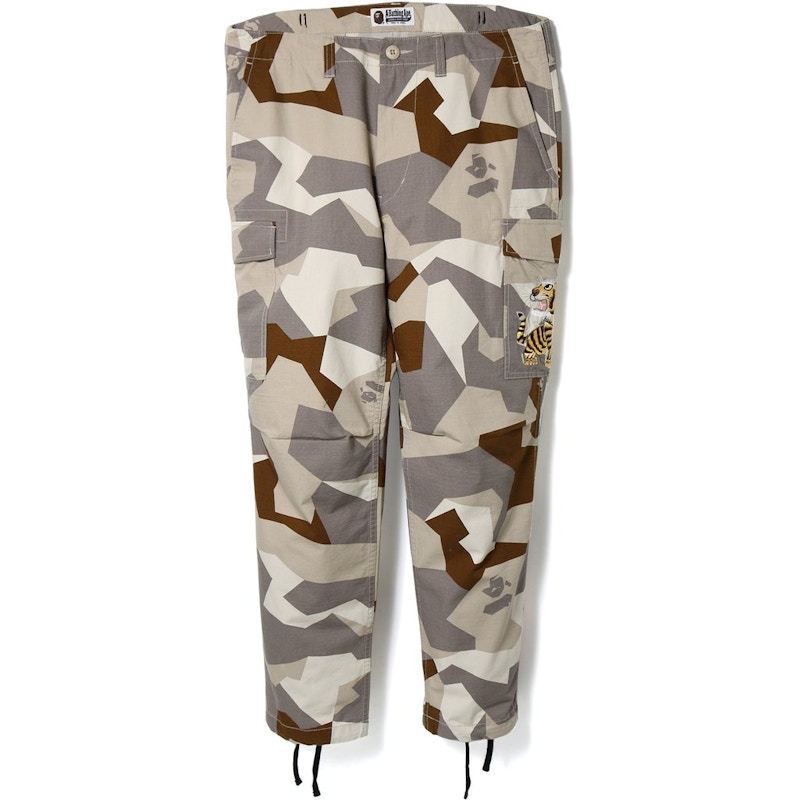BAPE Splinter Camo 6-Pocket Pants Beige Men's - SS18 - US