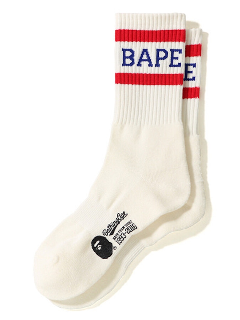 BAPE Team Sport Socks Natural Men's - SS18 - US