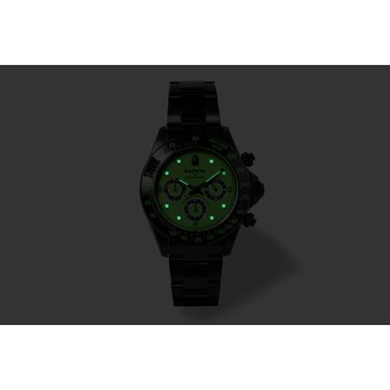 BAPE Type 3 Bapex Watch Green