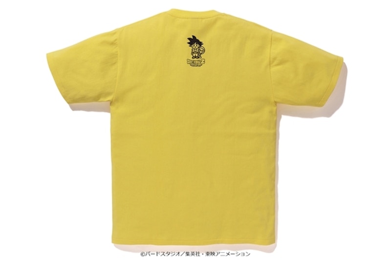 BAPE X Dragon Ball Z Tee 4 Yellow Men's - US