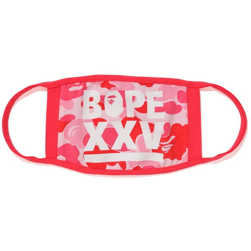 BAPE XXV ABC Face Mask Pink Men's - FW18 - US