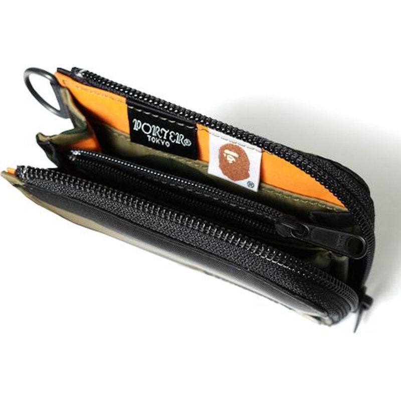 BAPE x Porter 1st Camo Mini Wallet Green Men's - US