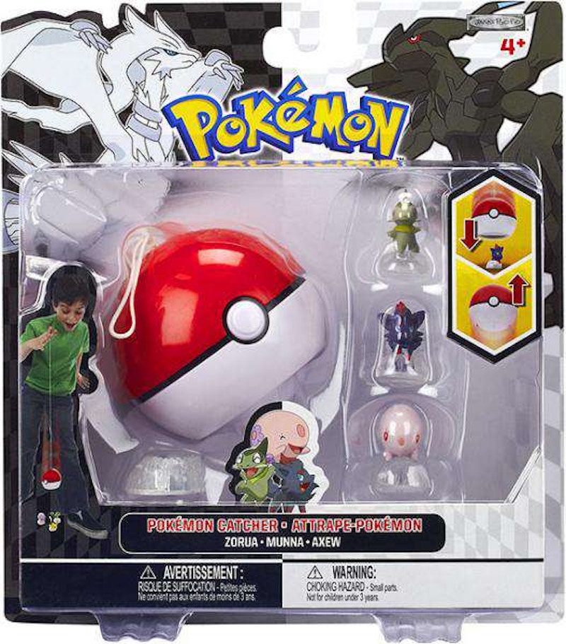 Basic Fun Pokemon Series 3 Catcher Zorua, Munna & Axew Figure (Set of 3 ...
